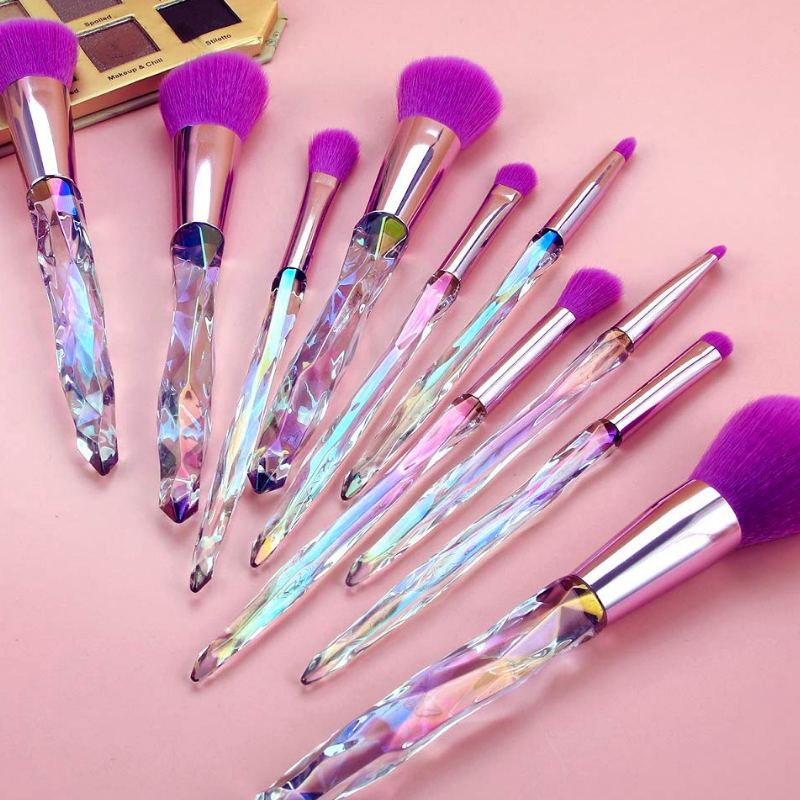 Amethyst Crystal 10 PC Brush Set Bundle – Fixate Cosmetics